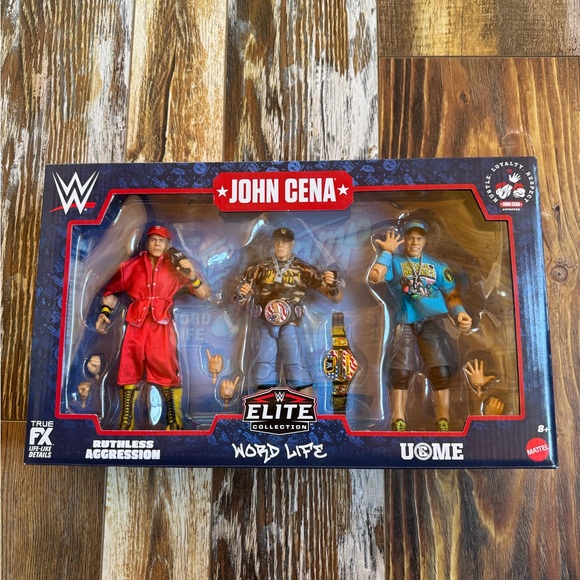 WWE | Toys | Wwe Elite Collection John Cena Action Figure Set Red Blue ...